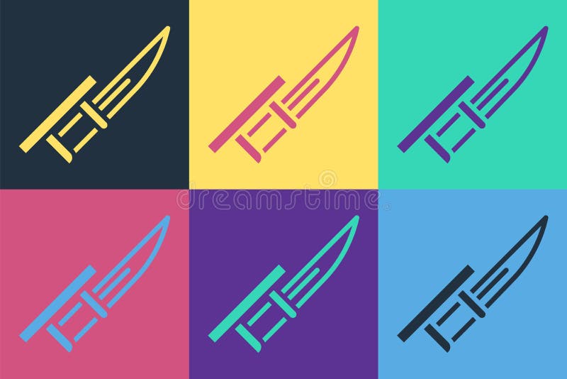 Two Color Bayonet on Rifle Vector Icon from Army and War Concept ...