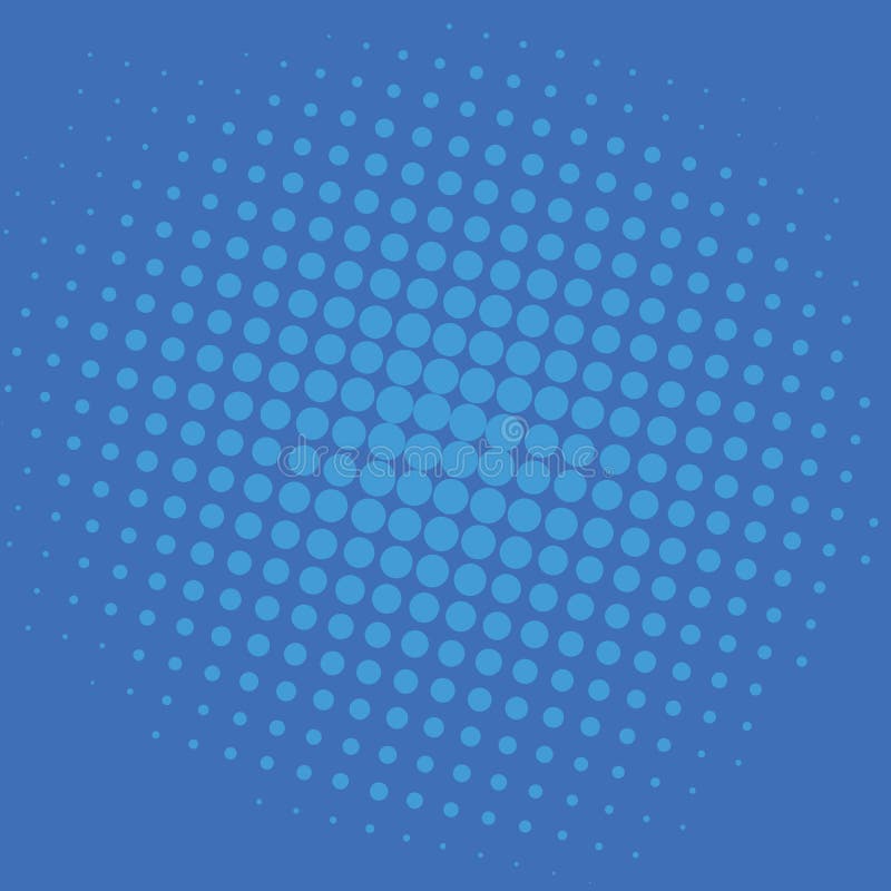 Pop Art Blue Dots Comic Background Vector Template Design Stock Vector ...
