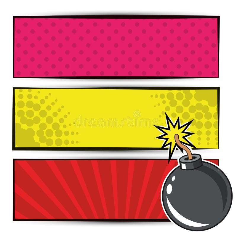 Pop art bomb design poster stock vector. Illustration of cool - 85802154