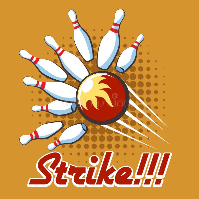 Bowling Strike Clipart