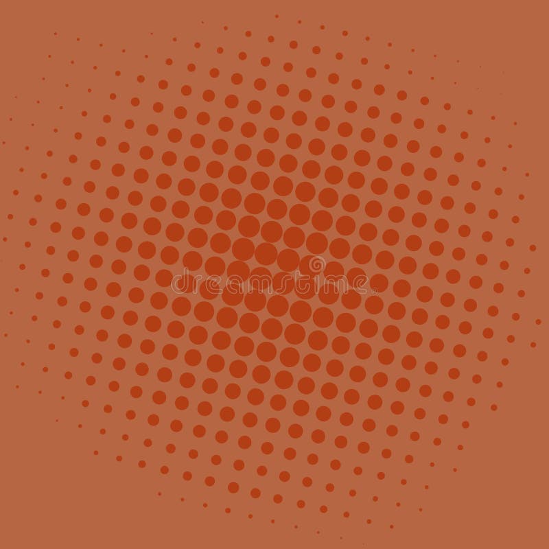 Pop Art Brown Dots Comic Background Vector Template Design Stock Vector ...