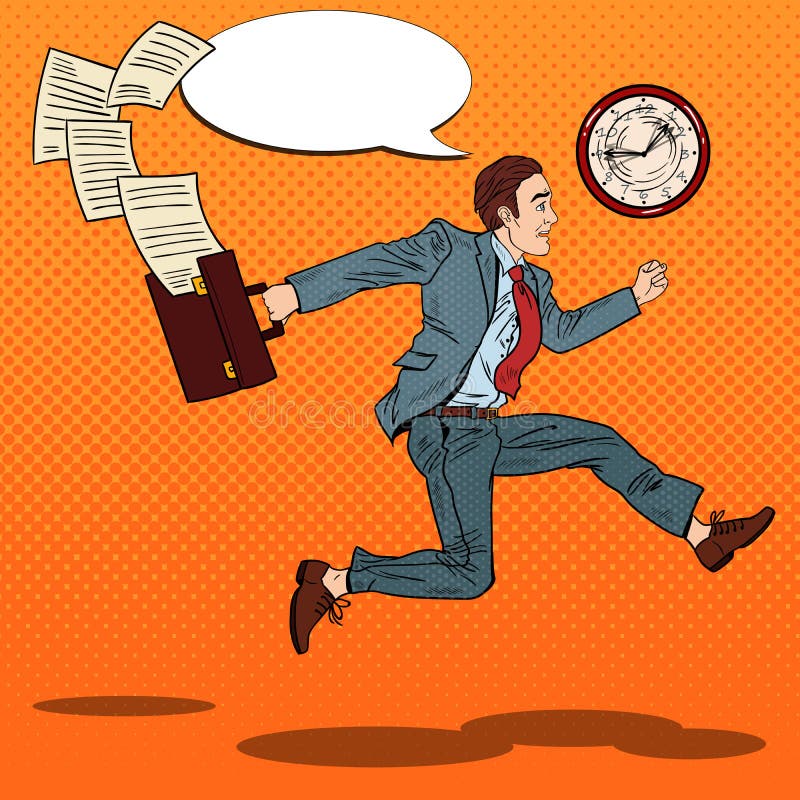 Pop Art Businessman Running Stock Illustrations – 164 Pop Art ...