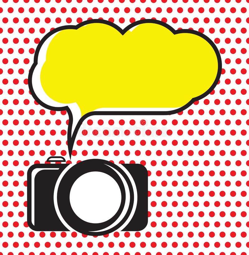 Pop art camera background stock vector. Illustration of camera - 61031697