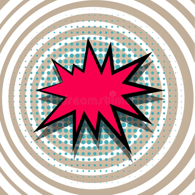 Pop Art Cartoon Comic Text Balloon Stock Vector - Illustration of frame ...