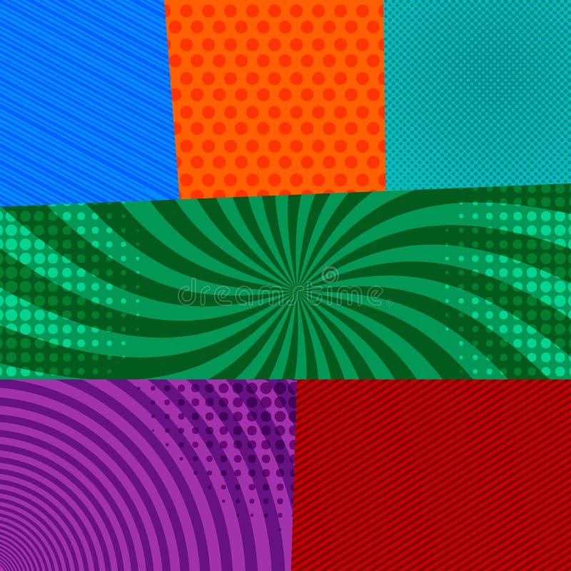 Pop Art Colorful Composition Stock Vector - Illustration of divided ...