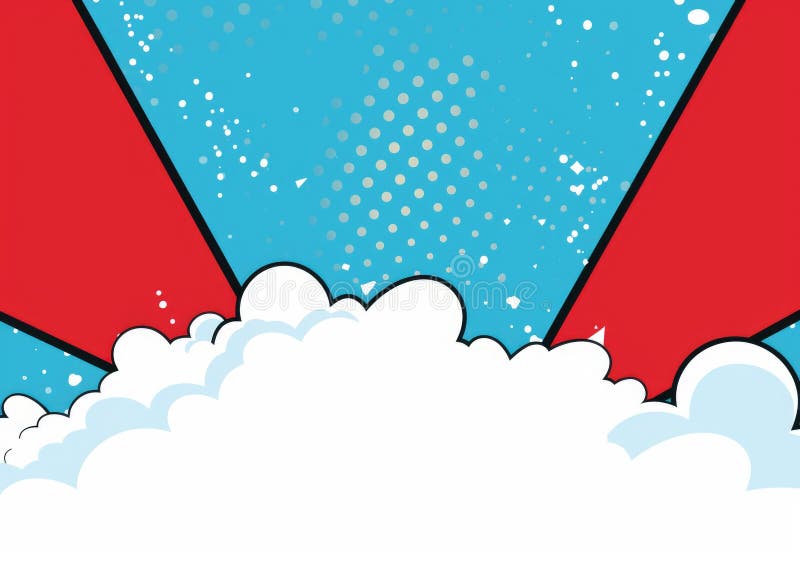 Pop Art Comic Background Lightning Blast Halftone Dots. Cartoon Stock ...