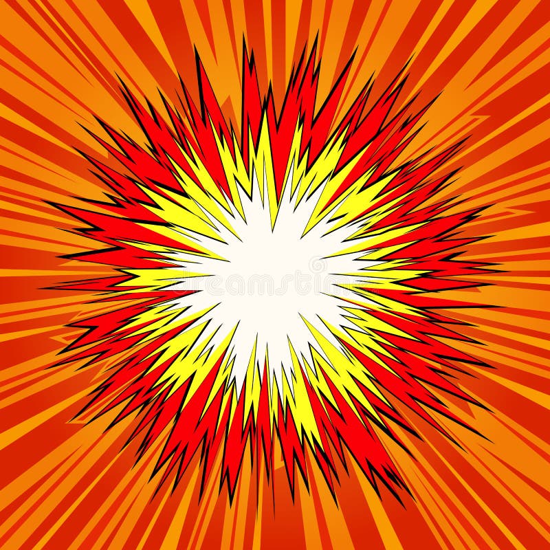 Comic book explosion stock vector. Illustration of bright - 109858110