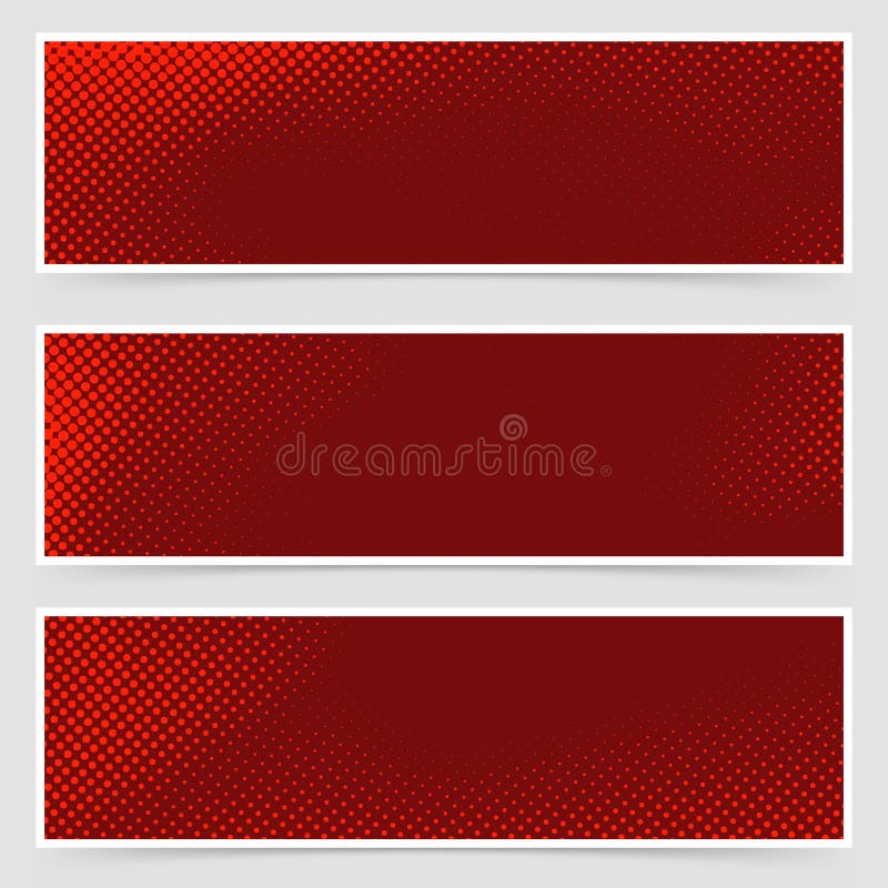 Pop Art Comic Book Style Dotted Flyer Set Stock Vector - Illustration ...