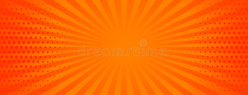 Pop Art Comic Rays Burst Banner for Magazine or Book Stock Vector ...
