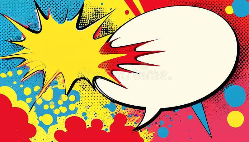 Pop Art Comic Speech Bubble Pop Art Stock Illustration - Illustration of echo, repetitive: 352735632