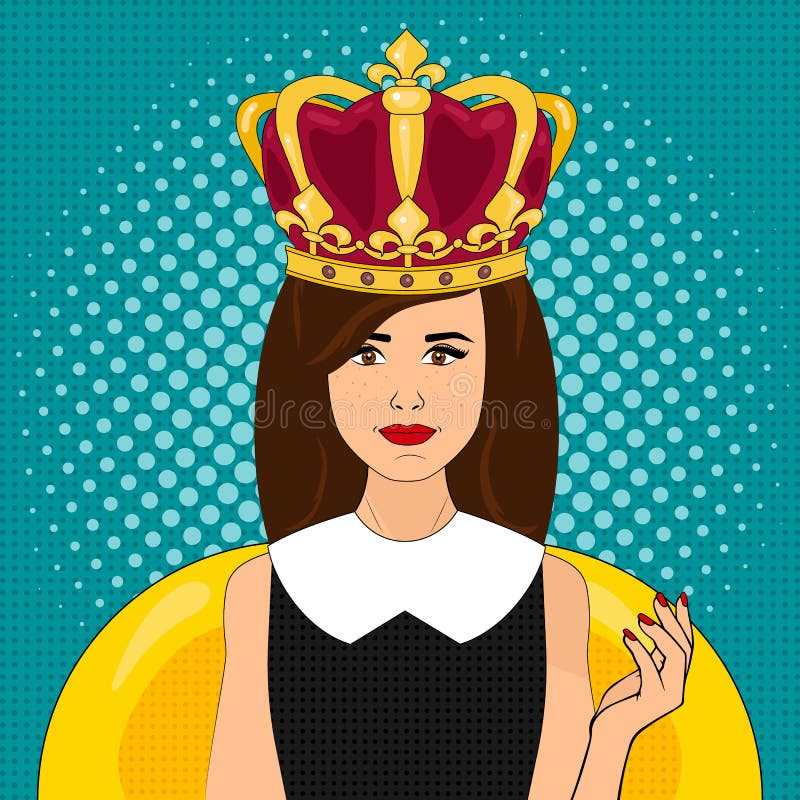 Pop Art Comic Style Surprised Woman With Speech Bubble Pin Up Girl