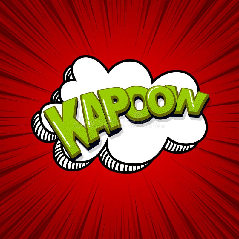 Kapow Word Comic Stock Illustrations – 74 Kapow Word Comic Stock ...