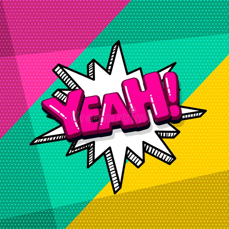 Cartoon Sound Effects Yes Yes Stock Illustrations – 45 Cartoon Sound ...