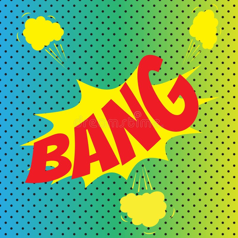 Pop Art Comics Bang Speech Bubble Stock Vector - Illustration of burst ...
