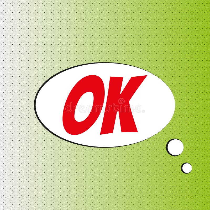 Pop Art Comics Ok Speech Bubble. Stock Vector - Illustration of funny ...