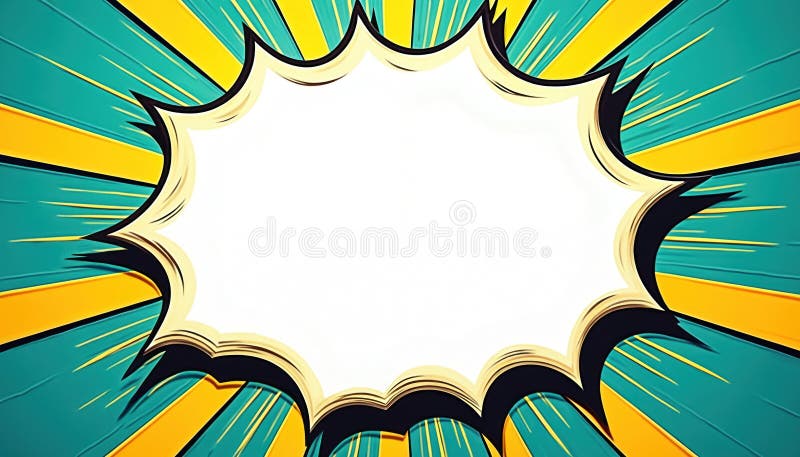 Pop Art Comics Speech Bubble Illustration. Graphic Design Element with ...