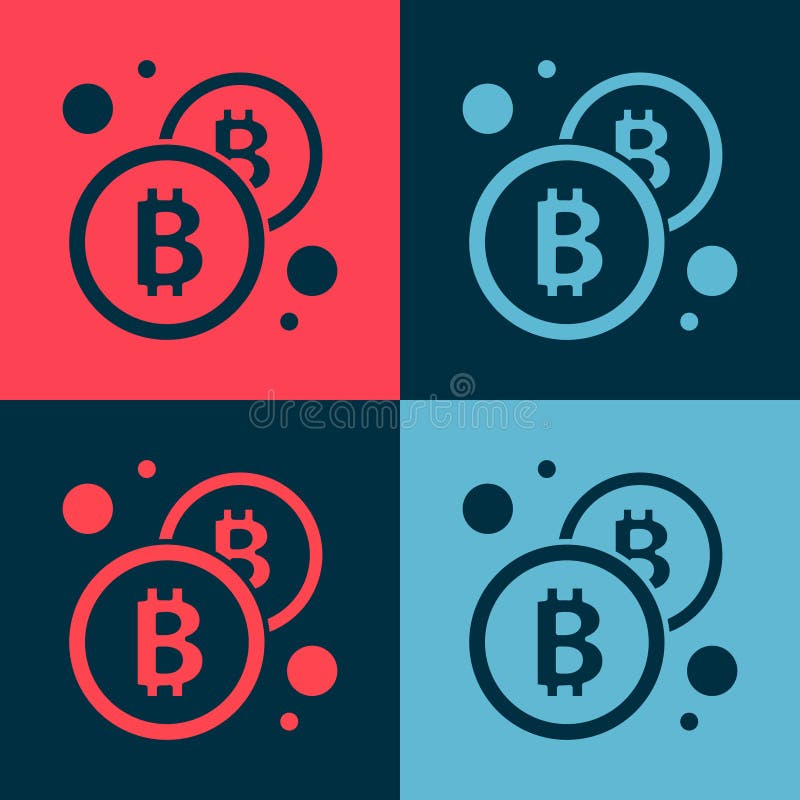 Bitcoin Coin Pop Art Stock Illustrations – 671 Bitcoin Coin Pop Art ...