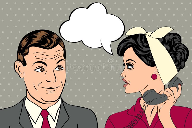 Retro Couple Stock Illustrations – 61,085 Retro Couple Stock ...