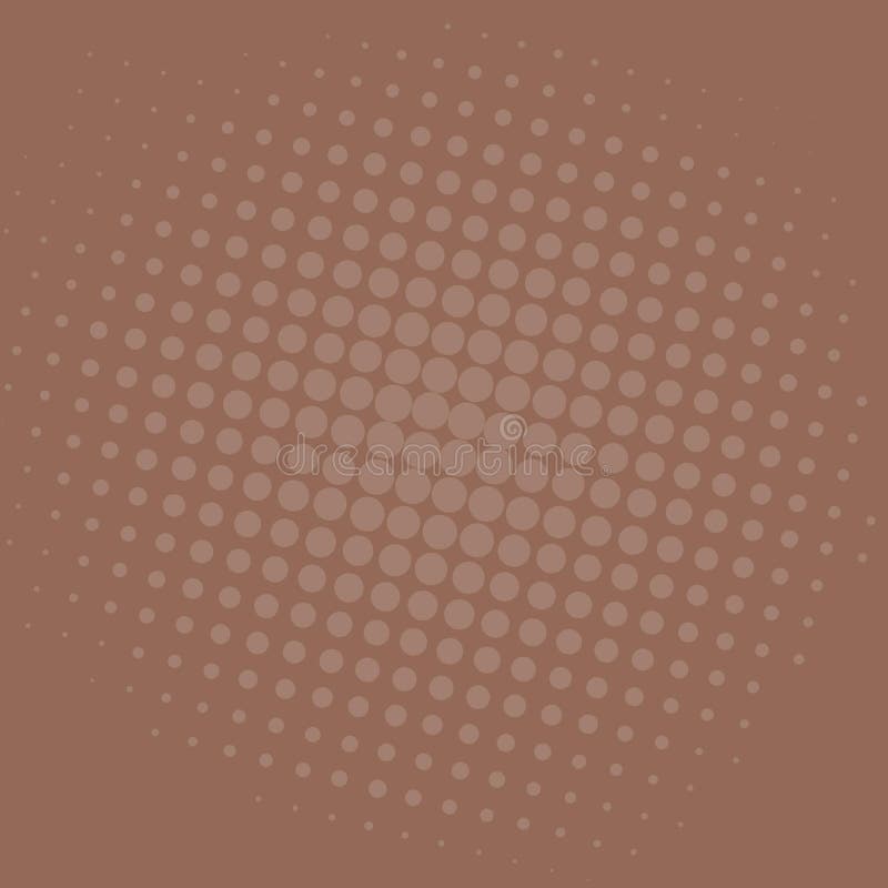 Pop Art Brown Dots Comic Background Vector Template Design Stock Vector ...