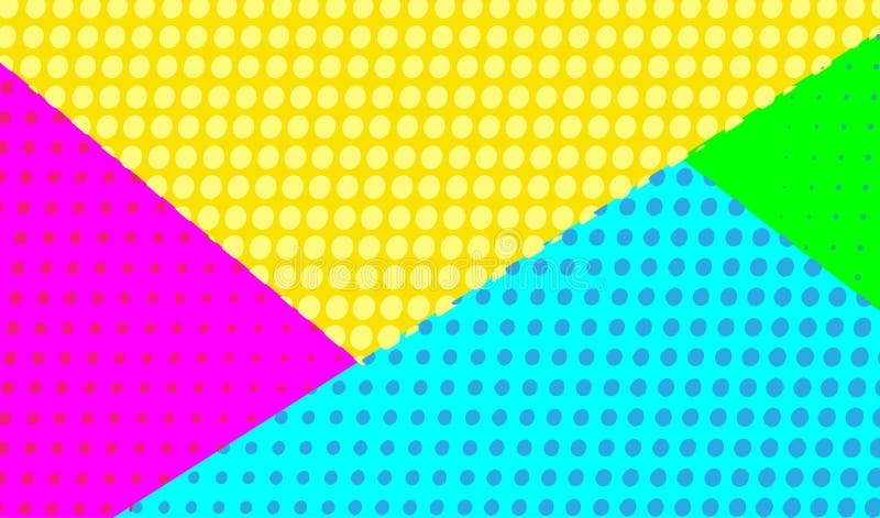 Pop Art Dotted Background Colorful Stock Vector - Illustration of blue ...