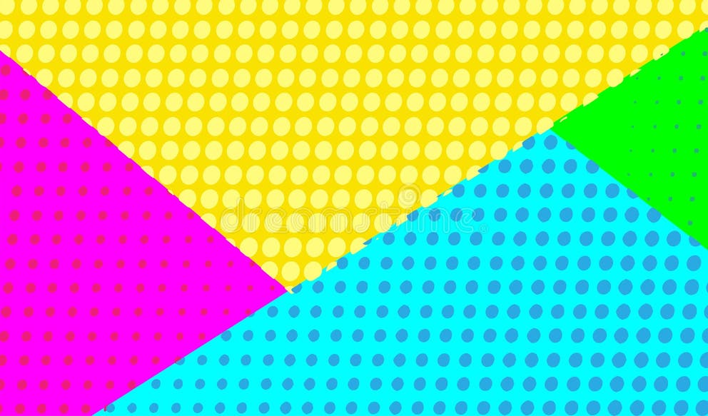 Pop Art Dotted Background Colorful Stock Vector - Illustration of blue ...