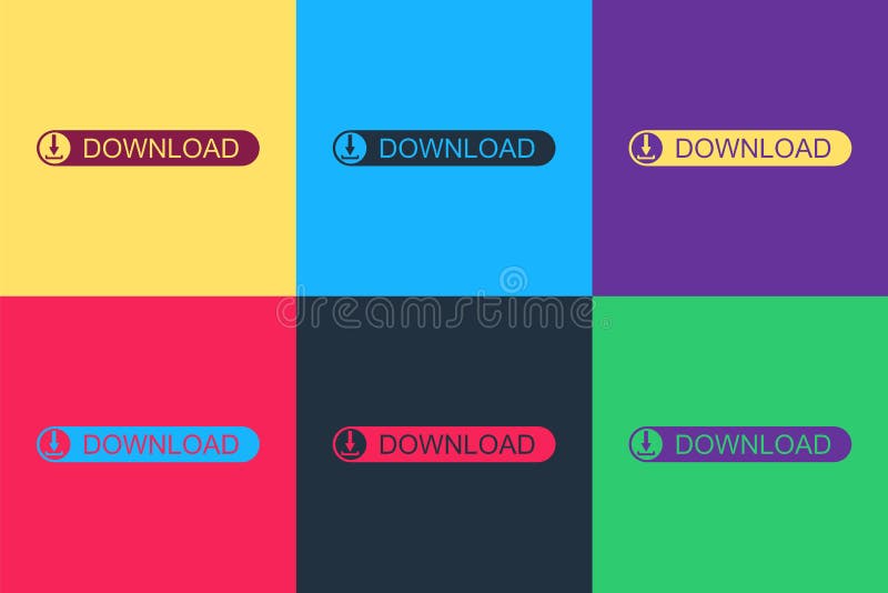 Down Arrow Load Symbol Color Icon Stock Illustrations – 1,231 Down ...