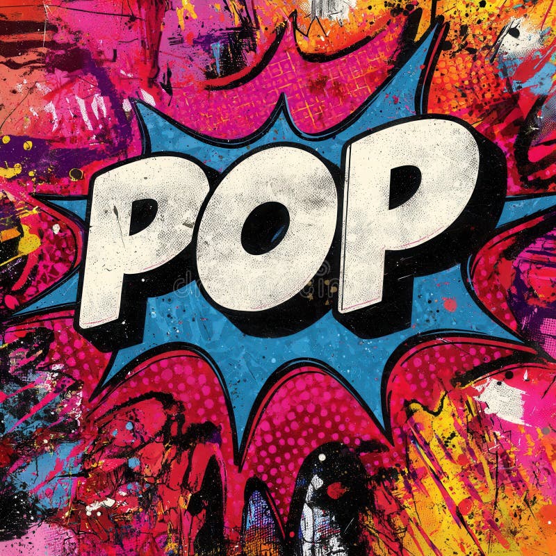 Pop Art Explosion Creating a Vibrant and Energetic Scene Stock Photo ...
