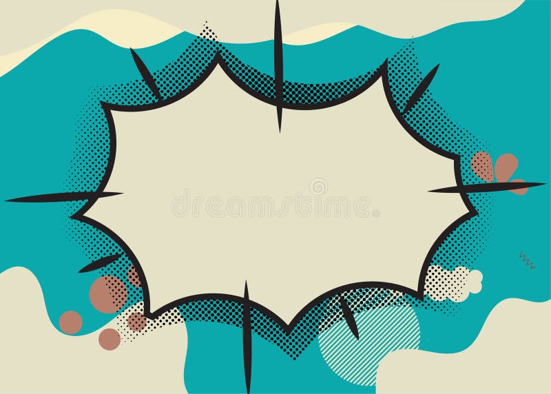 Pop Art Geometric Shapes Element Abstract Background Stock Vector ...