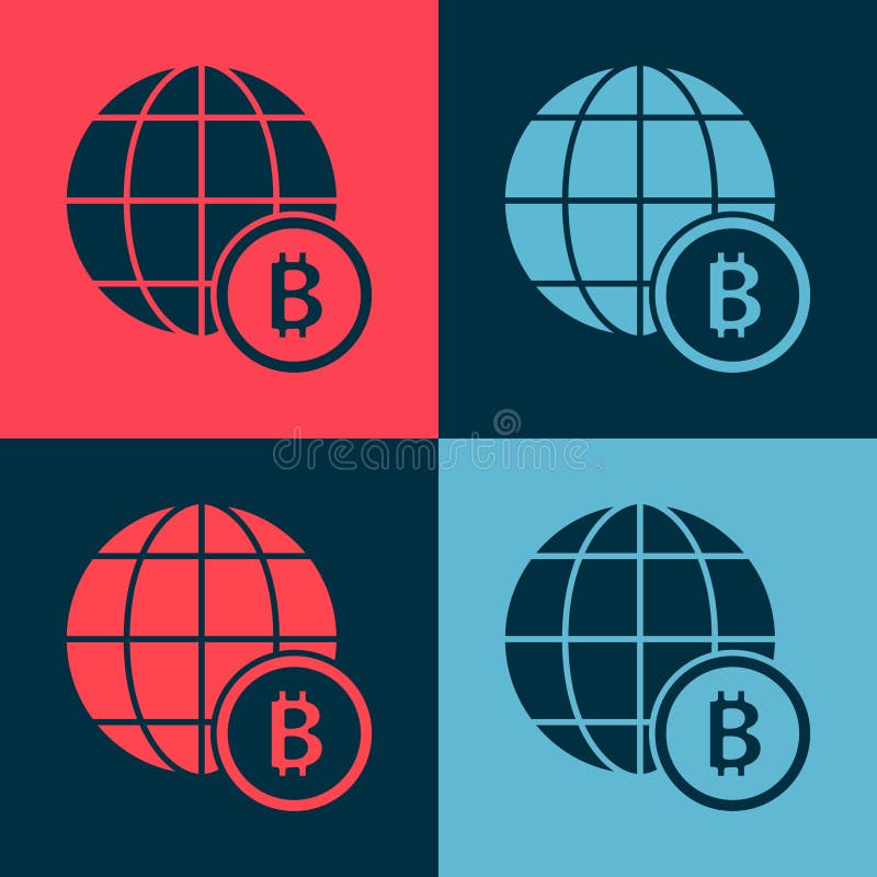 Bitcoin Coin Pop Art Stock Illustrations – 671 Bitcoin Coin Pop Art ...