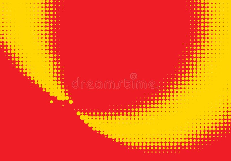 Pop Art Halftone Retro Background Shapes with Cartoon Style Stock ...