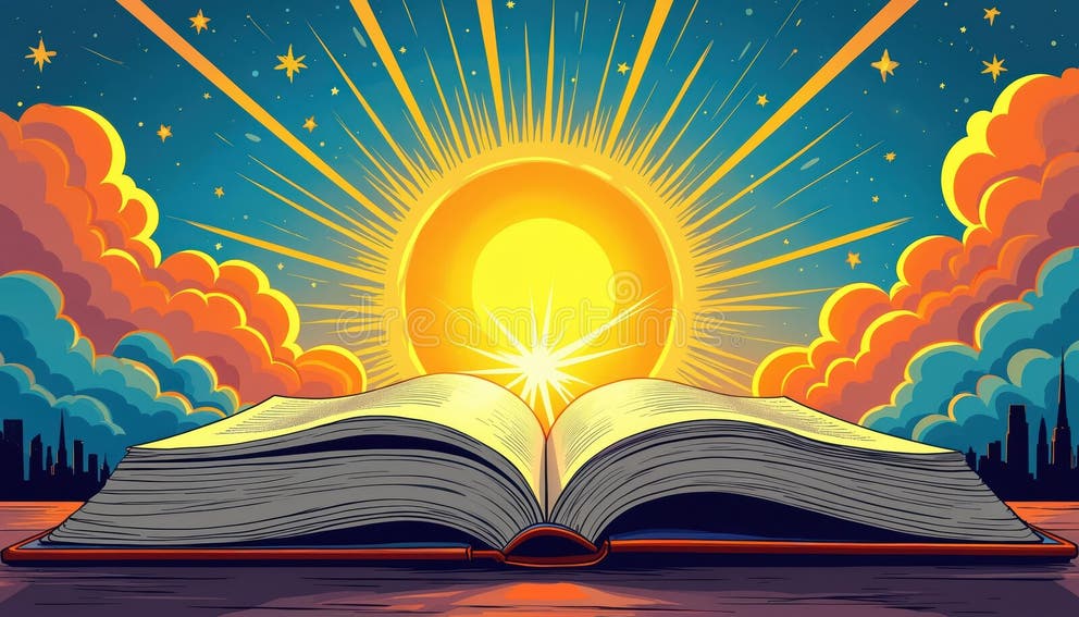 Ancient Text Book Sunburst Stock Illustrations – 7 Ancient Text Book ...