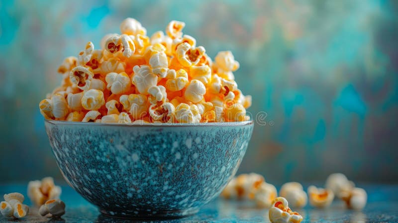 Pop Art Inspired Popcorn Snack Generative AI Stock Illustration ...