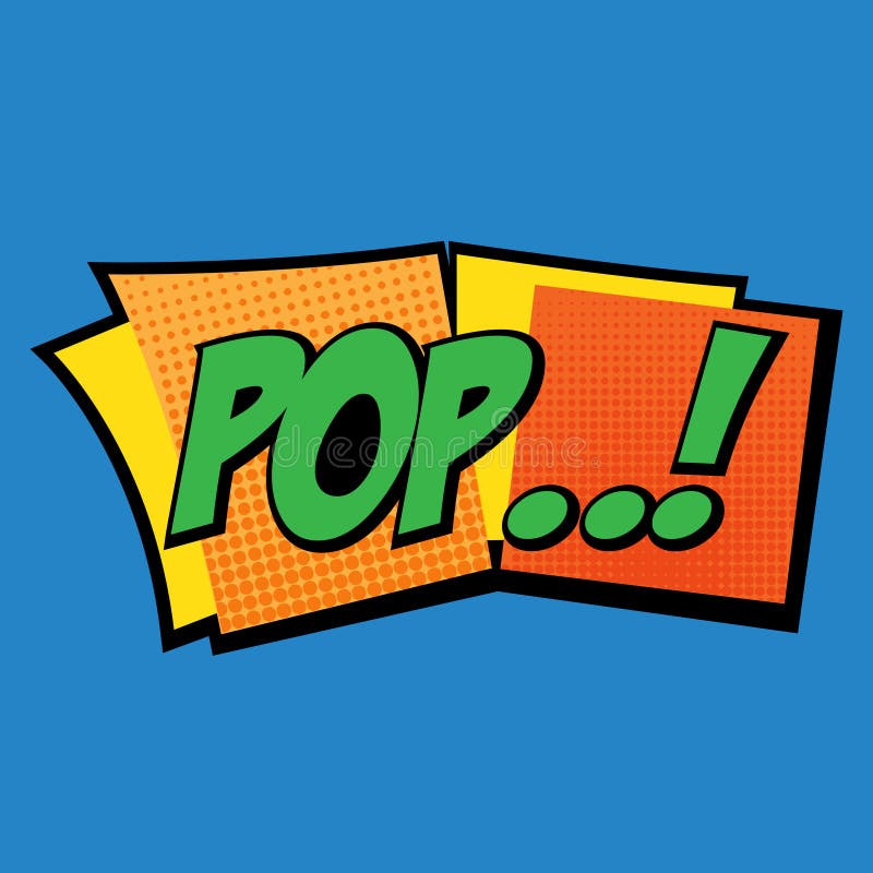 Pop art label stock vector. Illustration of comic, design - 78368168