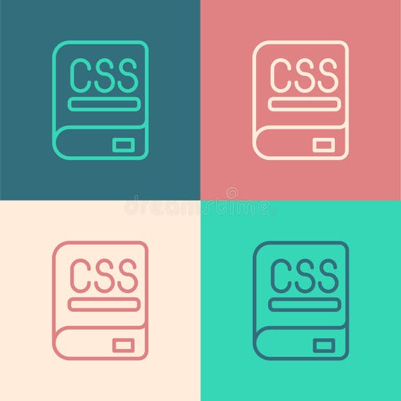 Pop Art Line Books about Programming Icon Isolated on Color Background. Programming Language ...