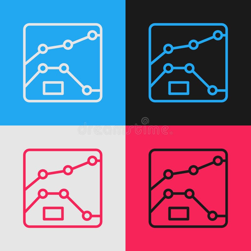 Pop Art Line Graph, Schedule, Chart, Diagram, Infographic, Pie Graph ...