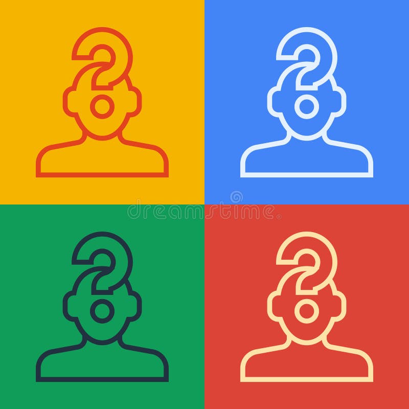 Question People Line Art Stock Illustrations – 1,915 Question People ...