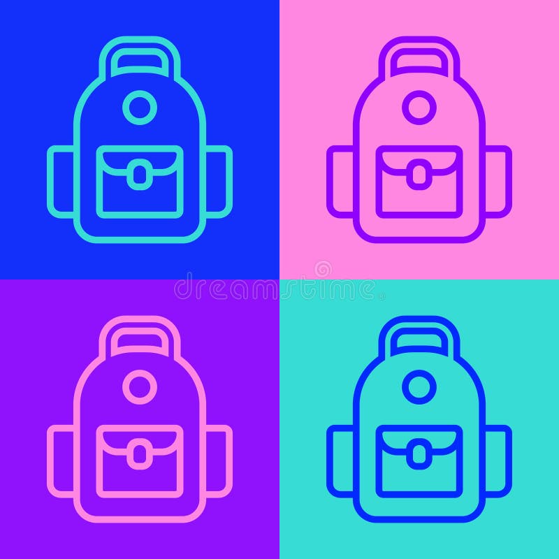 Pop Art Backpack Stock Illustrations – 668 Pop Art Backpack Stock ...