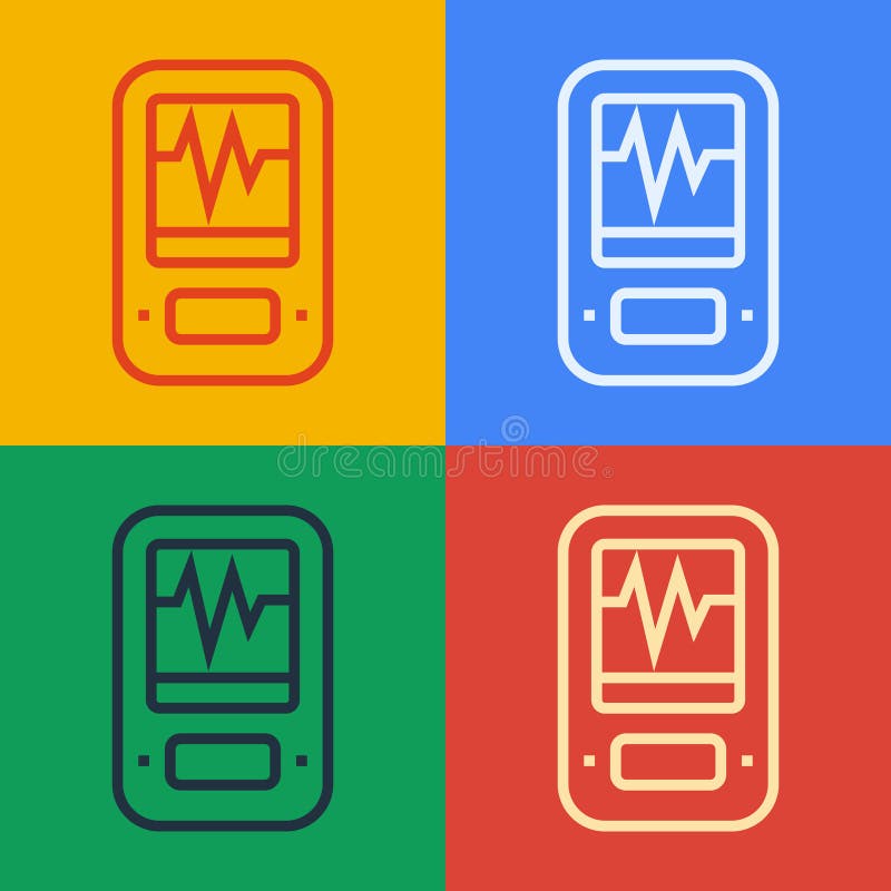 Pop Art Line Seismograph Icon Isolated on Color Background. Earthquake ... Pop Art Line Seismograph Icon Isolated on Color Background. Earthquake ...