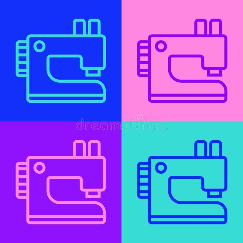 Sewing Machine Line Art Vector Stock Illustrations – 1,381 Sewing ...