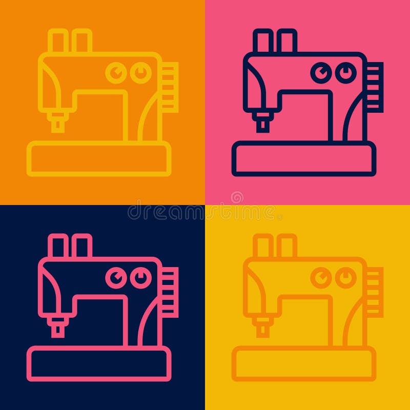Sewing Machine Line Art Vector Stock Illustrations – 1,381 Sewing ...