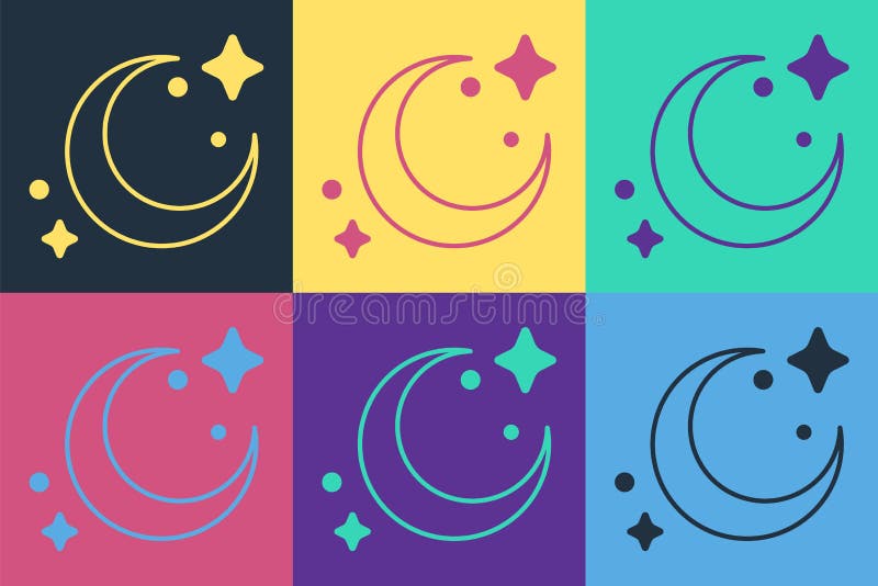 Retro Style Pop Art Moon Stock Illustrations – 389 Retro Style Pop Art ...