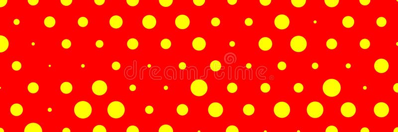 Pop Art, Red Yellow Comic Effect Background. Random Dots, Dotted ...