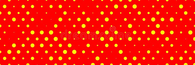 Pop Art, Red Yellow Comic Effect Background. Random Dots, Dotted ...