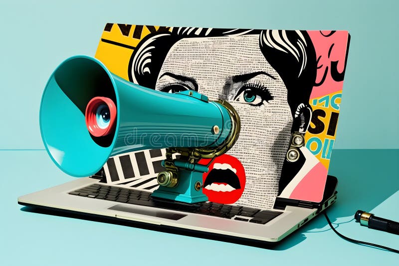 Megaphone Magazine Stock Illustrations – 551 Megaphone Magazine Stock ...