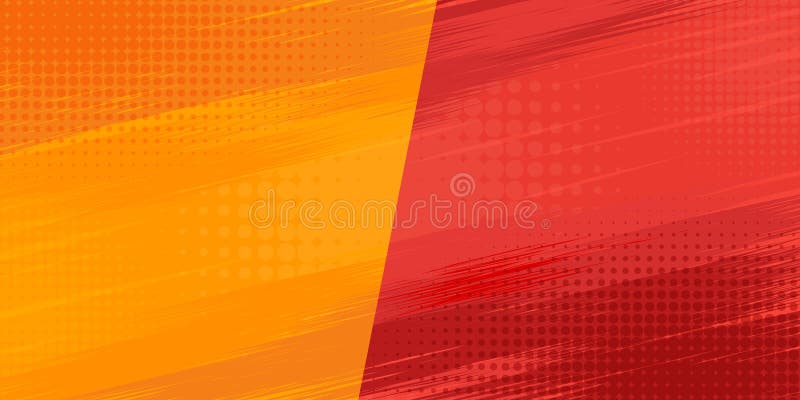 Pop Art Retro Comic. Yellow and Red Background. Versus Lightning Blast ...