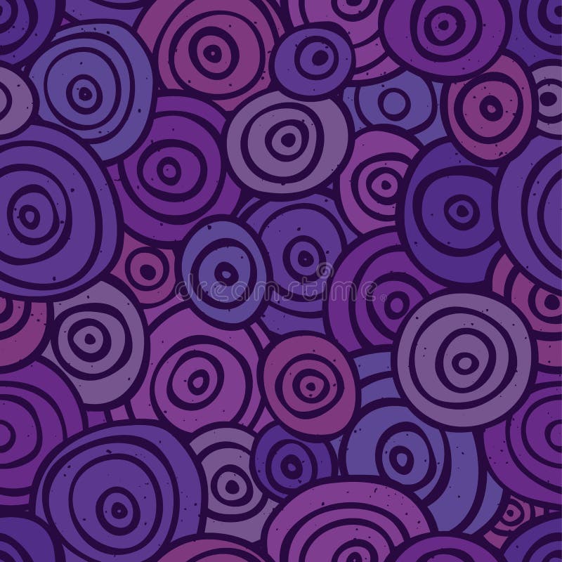 Retro Purple Floral Seamless Texture Stock Vector - Illustration of ...