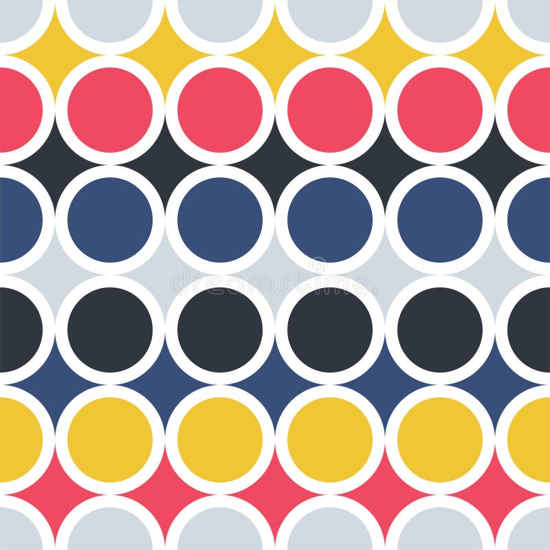 Pop Art Seamless Colorful Pattern - Repeatable Trendy Design. Creative ...
