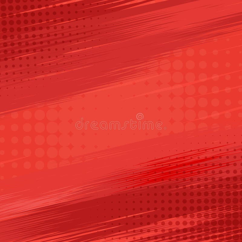 Pop Art Style Dotted Red Banners Collection in Red Black Color. Vector ...