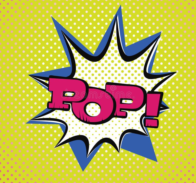 Pop Art Style Typography vector illustratie. Illustration of textuur ...