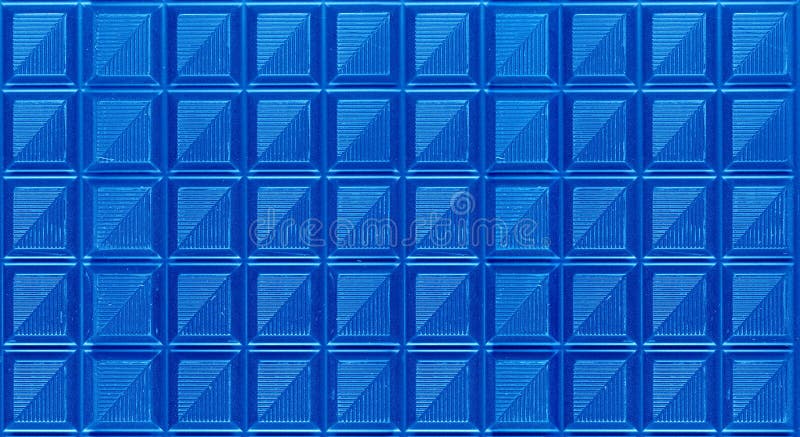 Blue Colored Chocolate Bars for Abstract Background Stock Illustration ...
